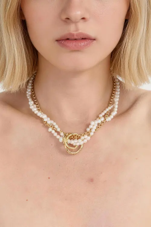 CLASSICHARMS Nina Multi-strand Pearl And Necklace