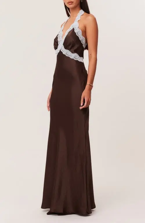 SNDYS. Tonya 2.0 Maxi Slipdress With Scalloped Lace Trim