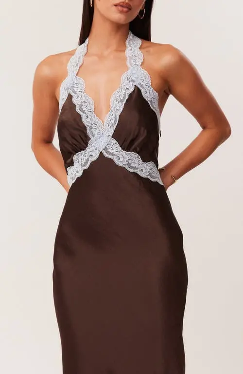 SNDYS. Tonya 2.0 Maxi Slipdress With Scalloped Lace Trim