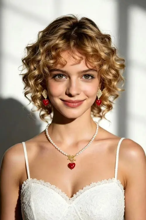 CLASSICHARMS Valentina Murano Glass Heart Pendant Pearl Necklace