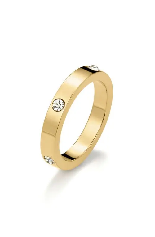 D.LOUISE D. Louise Eternity Cubic Zirconia Polished Band Ring - Gold