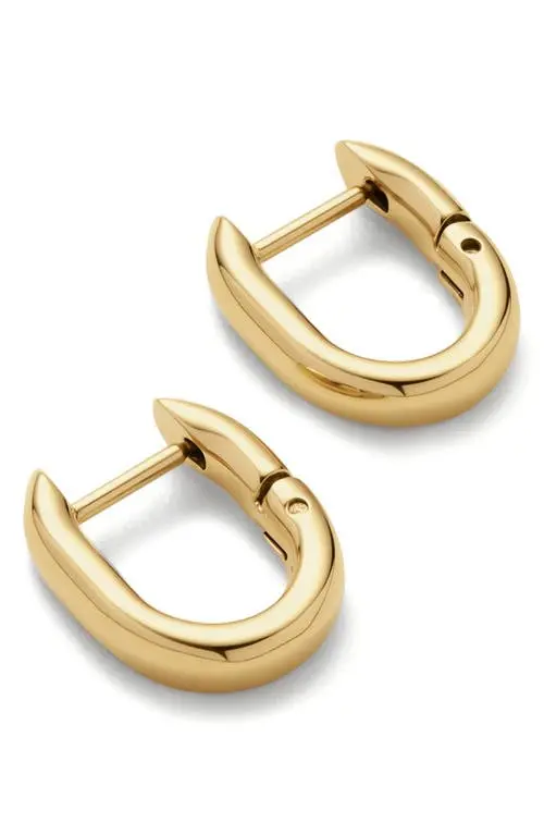 D.LOUISE Oval Huggie Hoop Earrings