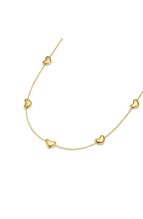 D.LOUISE Bubble Heart Charm Necklace