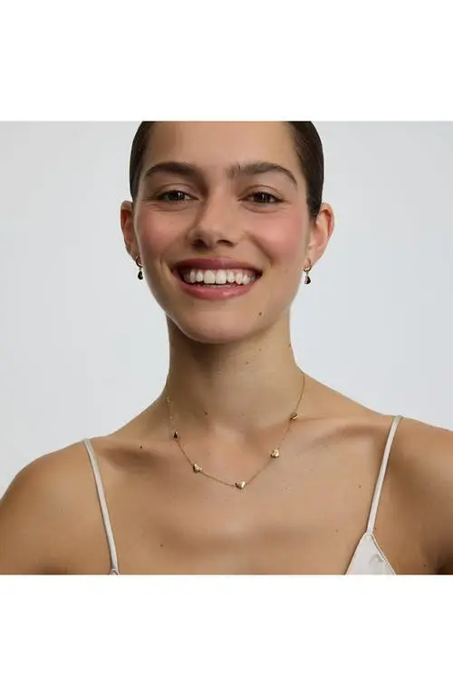 D.LOUISE Bubble Heart Charm Necklace