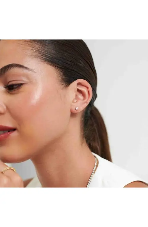D.LOUISE Classic Cubic Zirconia Tennis Stud Earrings