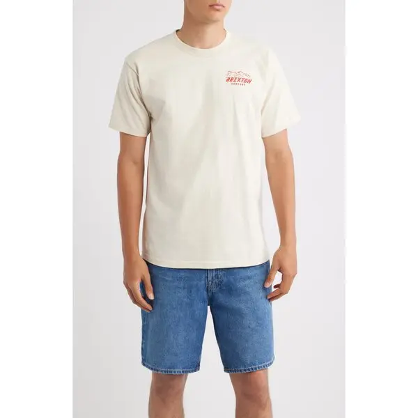 Brixton Bulldogger Graphic T-shirt - Cream