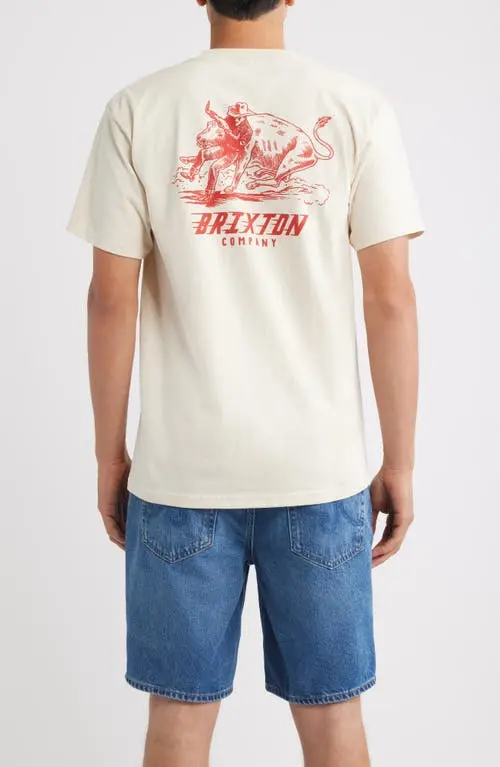 Brixton Bulldogger Graphic T-shirt - Cream
