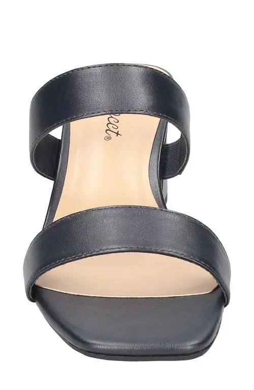 EASY WORKS BY EASY STREET Clovelle Slide Sandal - Navy