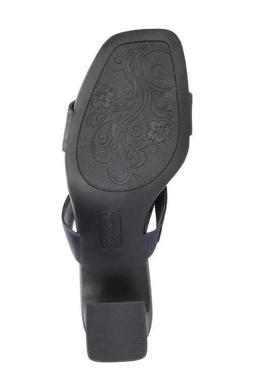 EASY WORKS BY EASY STREET Clovelle Slide Sandal - Navy