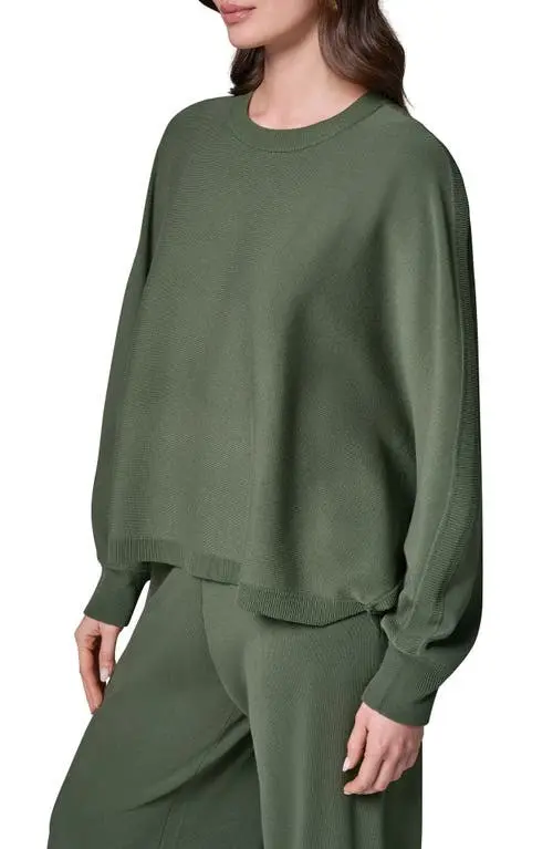 Donna Karan New York Dolman Sleeve Milano Knit Sweater - Verde