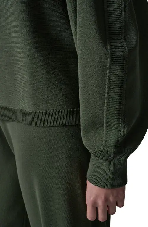 Donna Karan New York Dolman Sleeve Milano Knit Sweater - Verde
