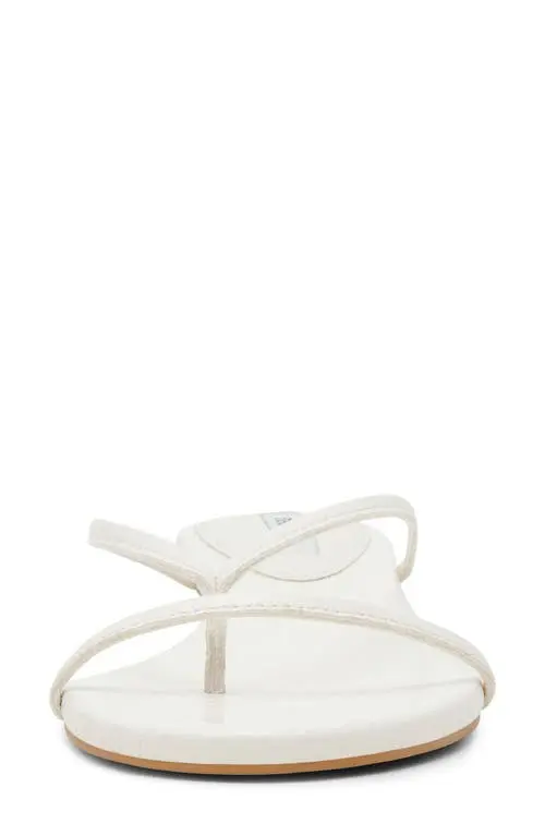 Steve Madden Snakeskin-embossed Thong Kitten Heel Flip Flops