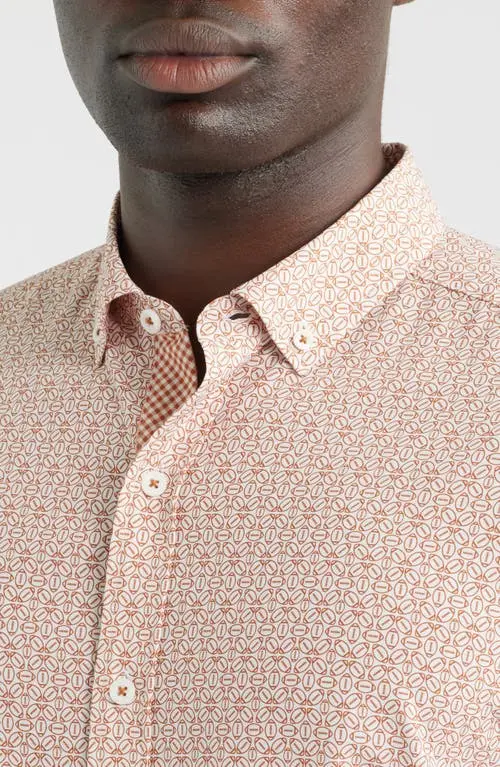 Johnston & Murphy Xc+™ Football Print Performance Button-down Shirt