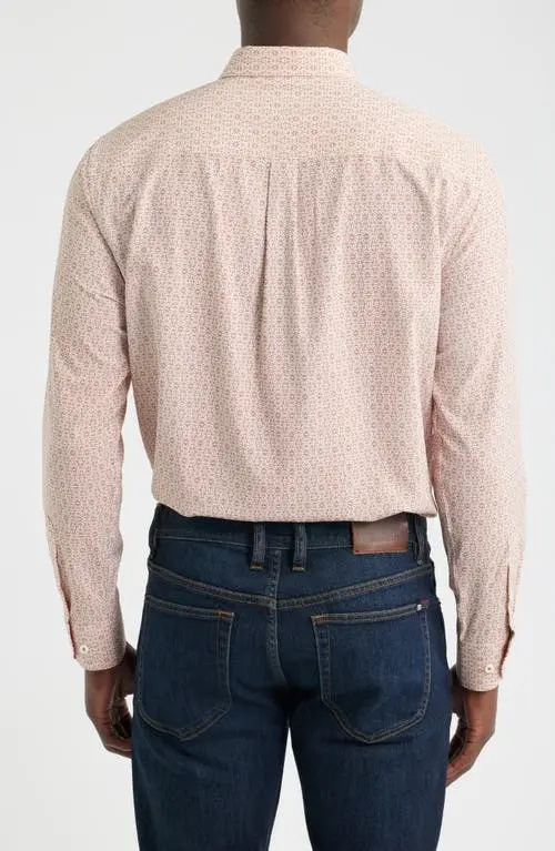 Johnston & Murphy Xc+™ Football Print Performance Button-down Shirt