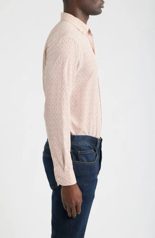 Johnston & Murphy Xc+™ Football Print Performance Button-down Shirt