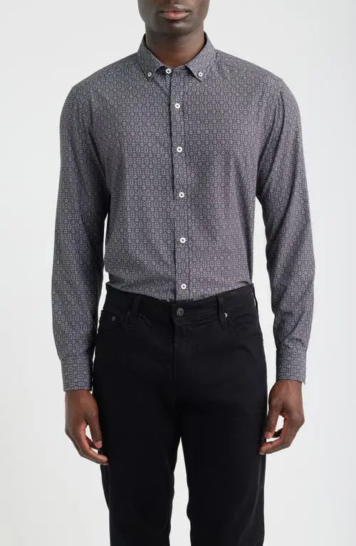 Johnston & Murphy Xc+™ Football Print Performance Button-down Shirt