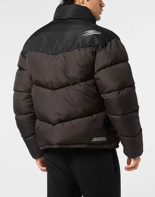 PLEIN SPORT Quilted Puffer Jacket - Black
