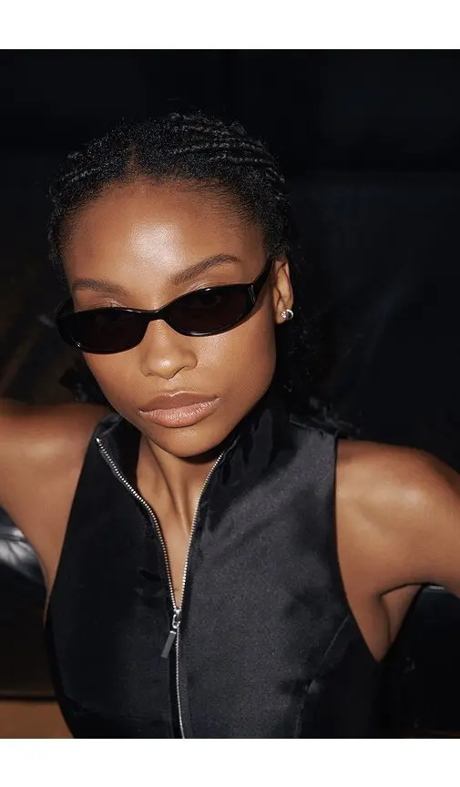 SHEVOKE Acetate Oval Sunglasses With Uv Protection