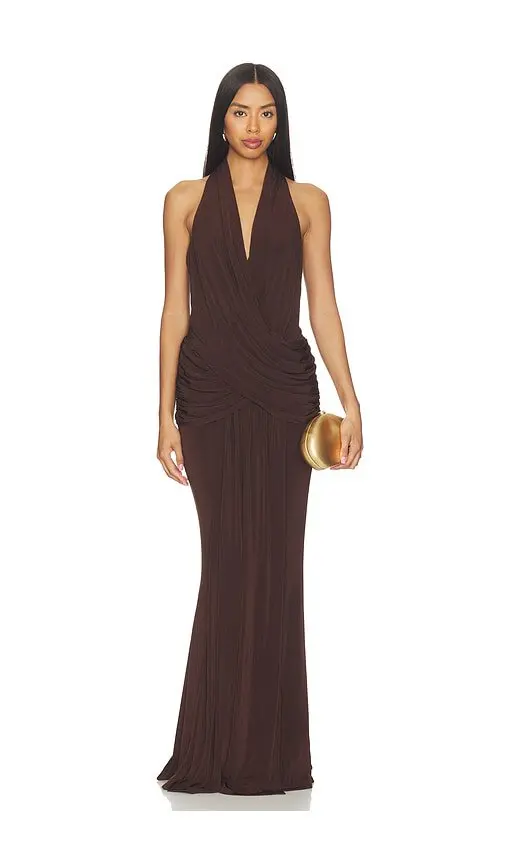 ELLIATT Simone Cowl Neck Gown