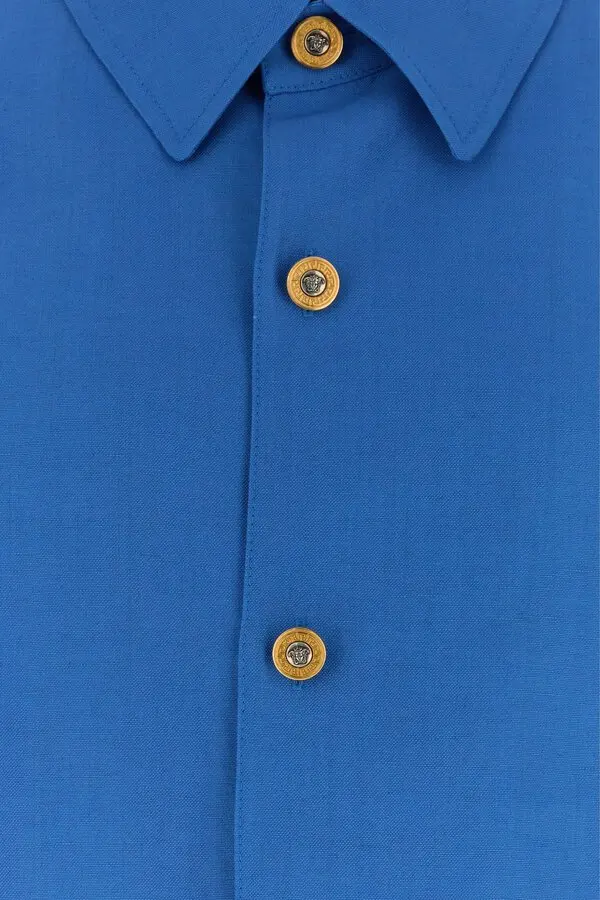 Versace Virgin Wool And Linen Blend Bomber Jacket