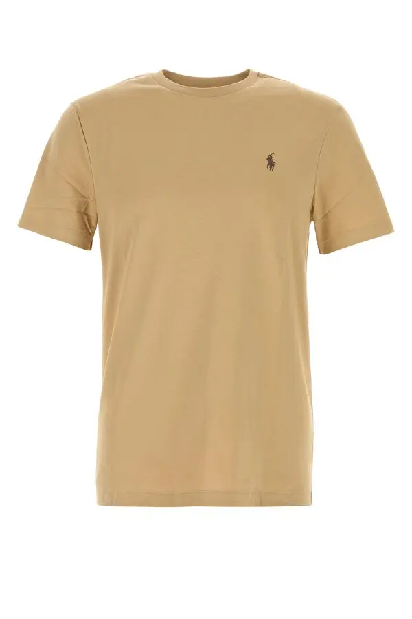 Polo Ralph Lauren Beige Cotton T-shirt - Light Brown