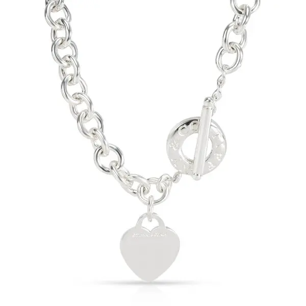 Tiffany & Co. Sterling Silver Heart Tag Necklace