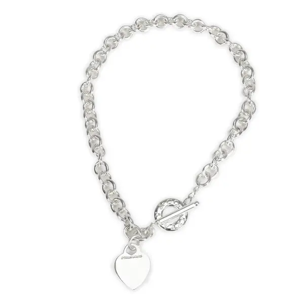 Tiffany & Co. Sterling Silver Heart Tag Necklace