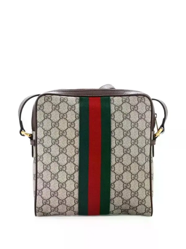 Gucci Ophidia Messenger Bag In Gg Coated Canvas