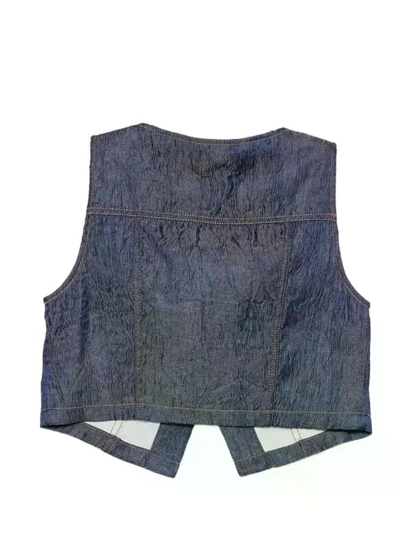 We11Done Crinkled Finish Sleeveless Top