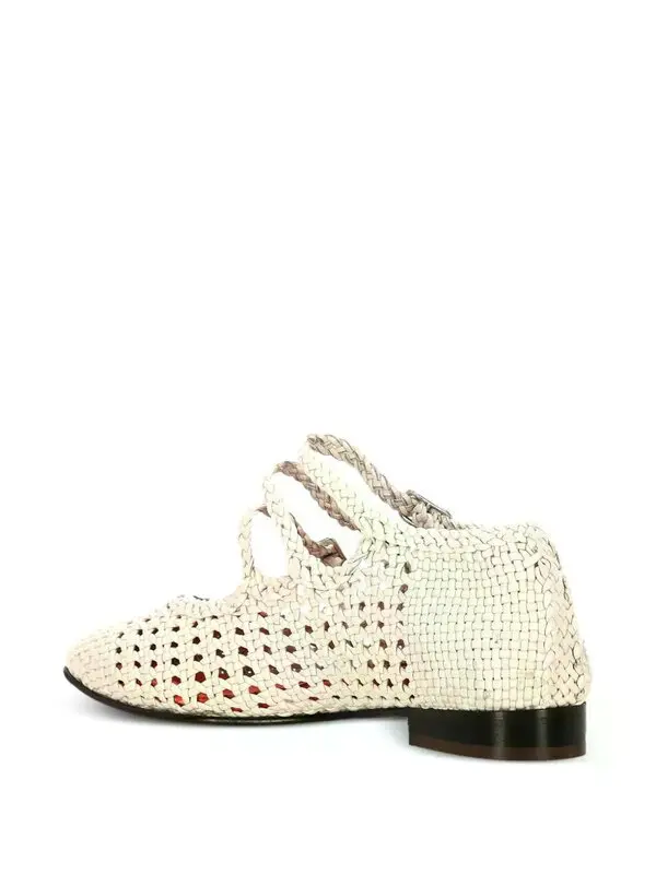 CAREL Ariana Braided Leather Ballet Flats