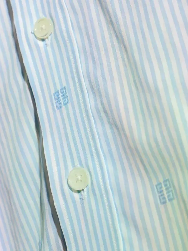 Givenchy Striped Short-sleeved Cotton Shirt