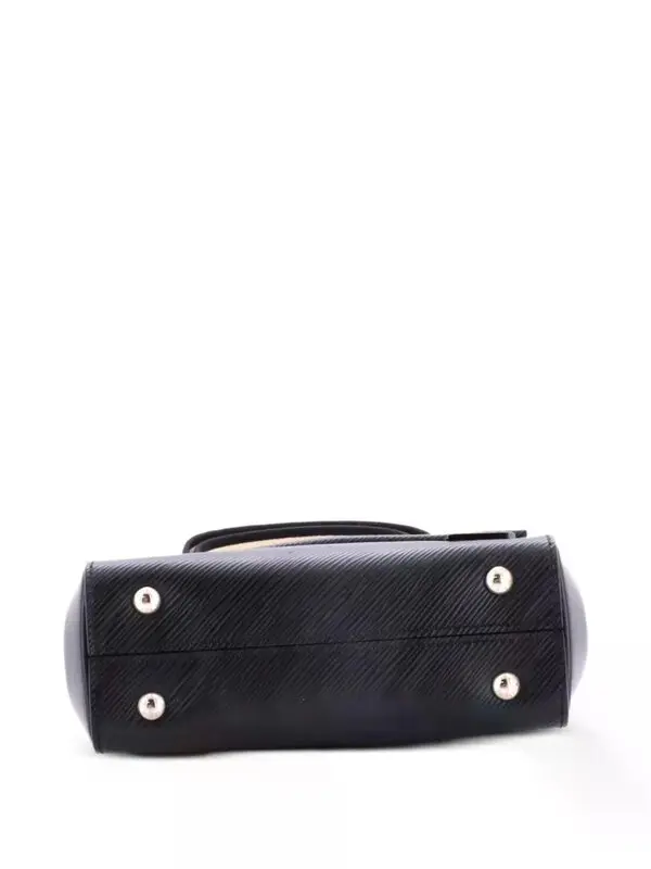 LOUIS VUITTON Cluny Top Handle Bag Epi Leather Mini Satchel - Black