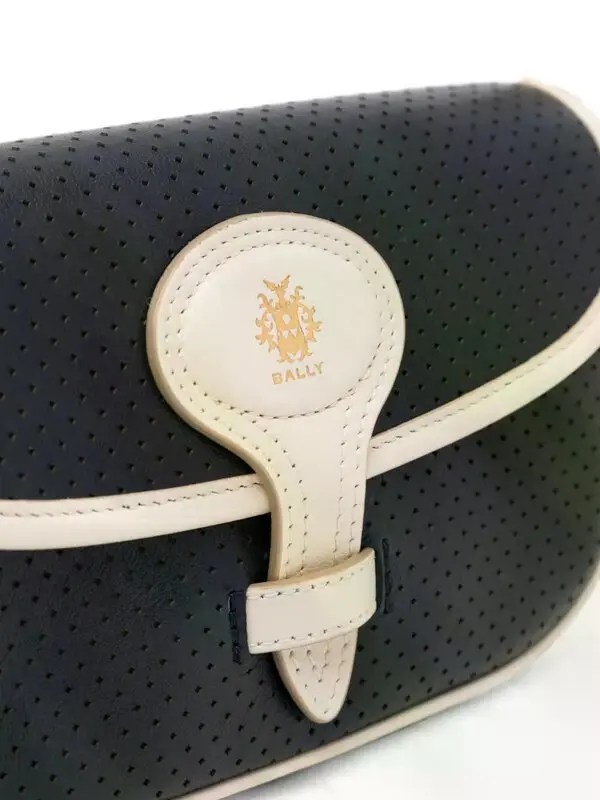 Bally Perforated Leather Crossbody Bag
