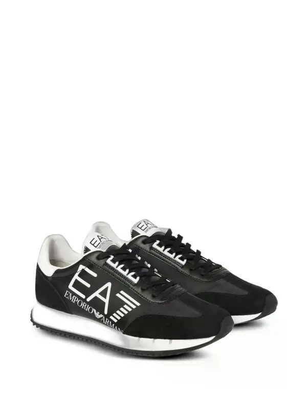 EA7 Panelled Logo Print Sneakers