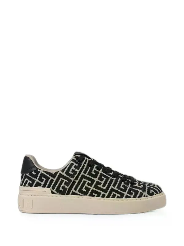Balmain B-court Jacquard Sneakers