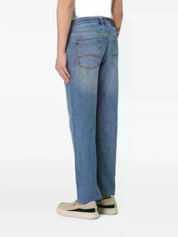 Emporio Armani Logo Patch Jeans
