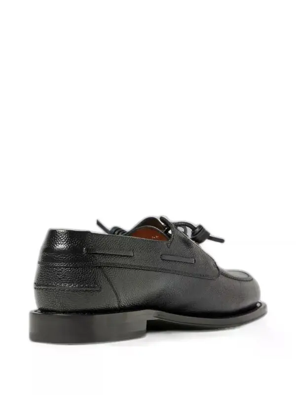 Dsquared2 Grainy Texture Boat Shoes