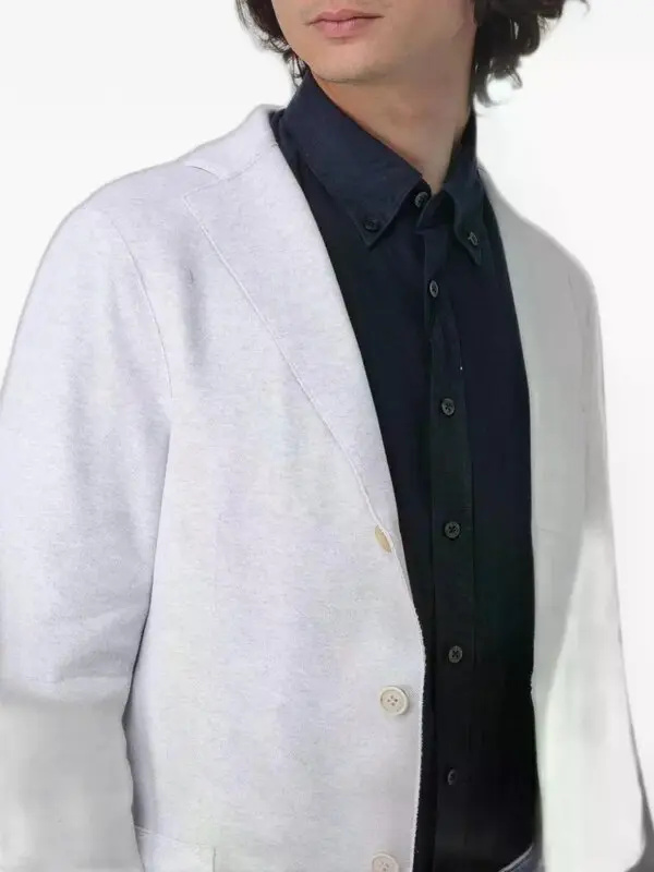 Eleventy Single-breasted Piqué-jersey Blazer