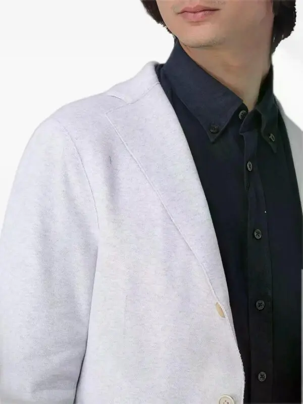 Eleventy Single-breasted Piqué-jersey Blazer