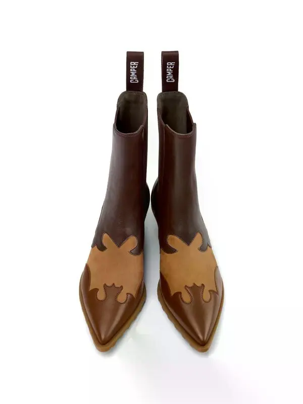 Camper Anita Leather Ankle Boots