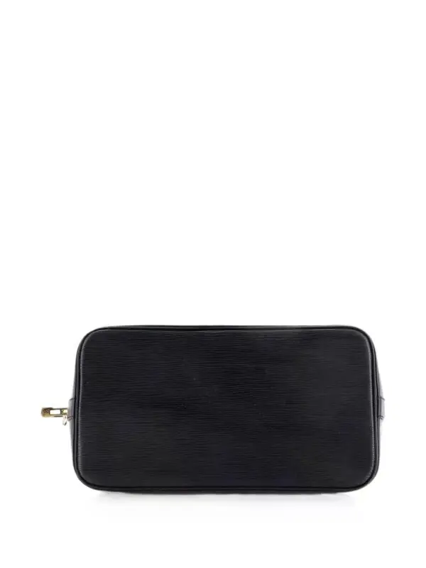 LOUIS VUITTON Alma Epi Leather Satchel - Black