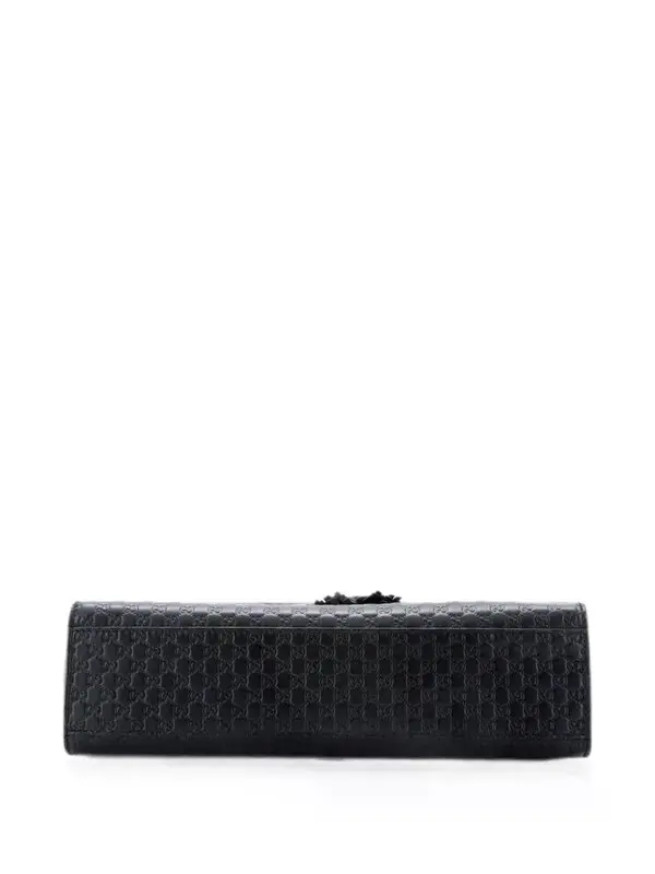 Gucci Emily Chain Flap Bag Microssima Leather Shoulder Bag