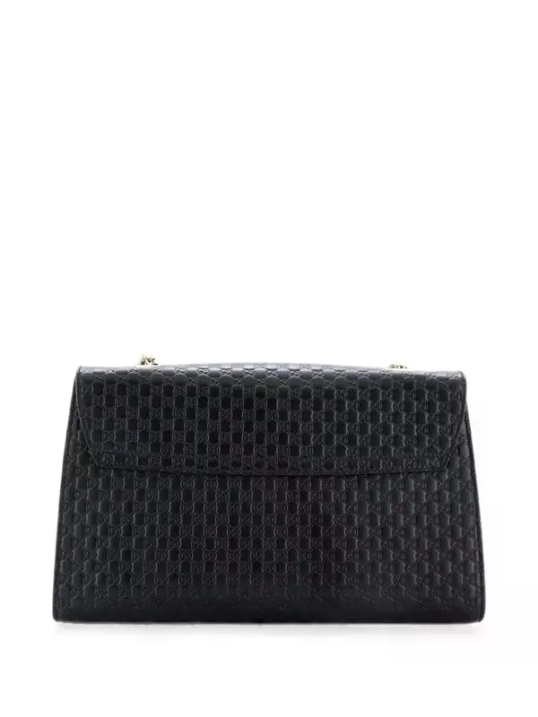 Gucci Emily Chain Flap Bag Microssima Leather Shoulder Bag