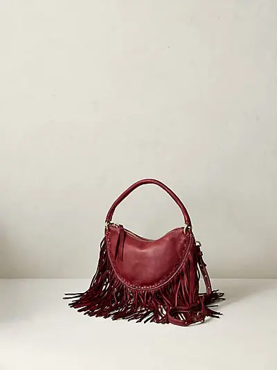 Overland Sierra Rossa Italian Leather Crossbody Shoulder Bag - Red