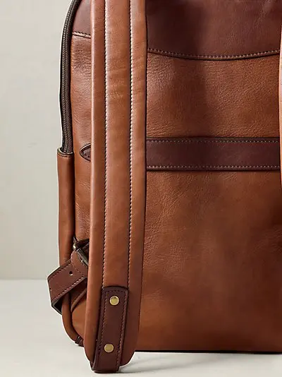 Overland Fairfield Leather Travel Backpack - Tan