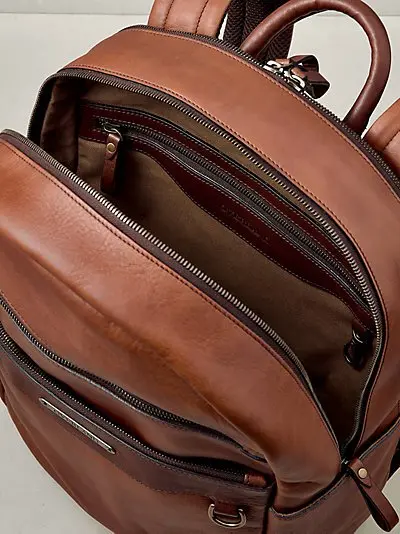 Overland Fairfield Leather Travel Backpack - Tan