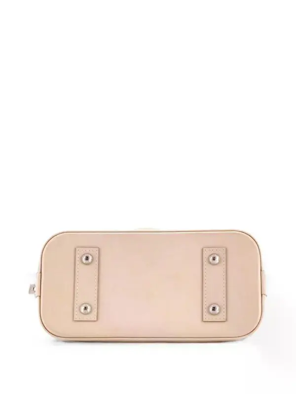 LOUIS VUITTON Alma Handbag In Epi Leather With Logo Jacquard Strap - Neutrals