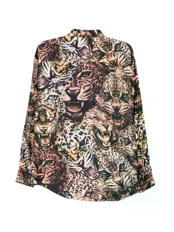 Roberto Cavalli Leopard-print Shirt