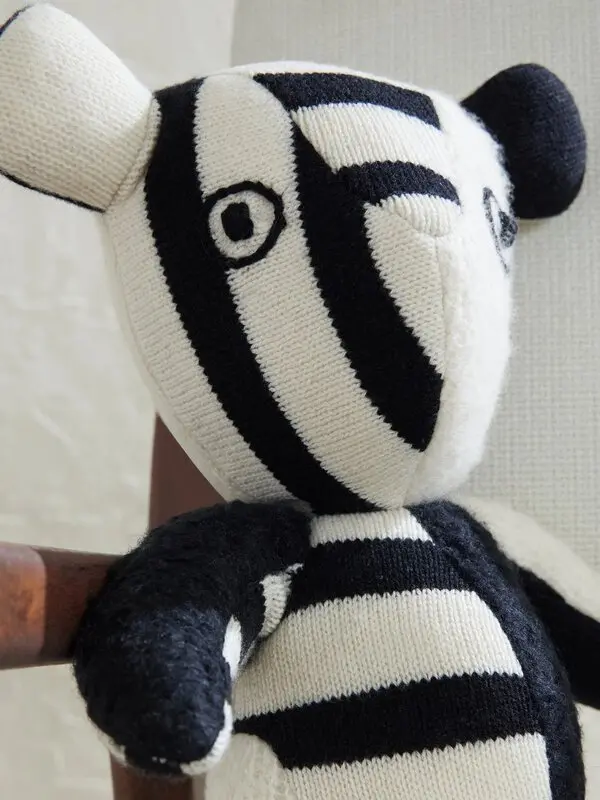 THE ELDER STATESMAN Elder Striped Cashmere Teddy Bear
