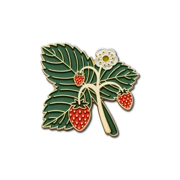 MAKE HEADS TURN Enamel Pin Wild Strawberry